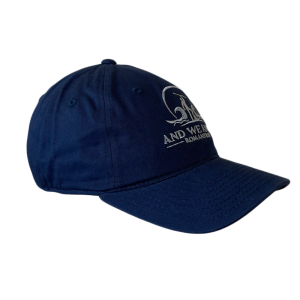 Navy Blue Dad Hat with Silver AWK Logo - AWK Merch
