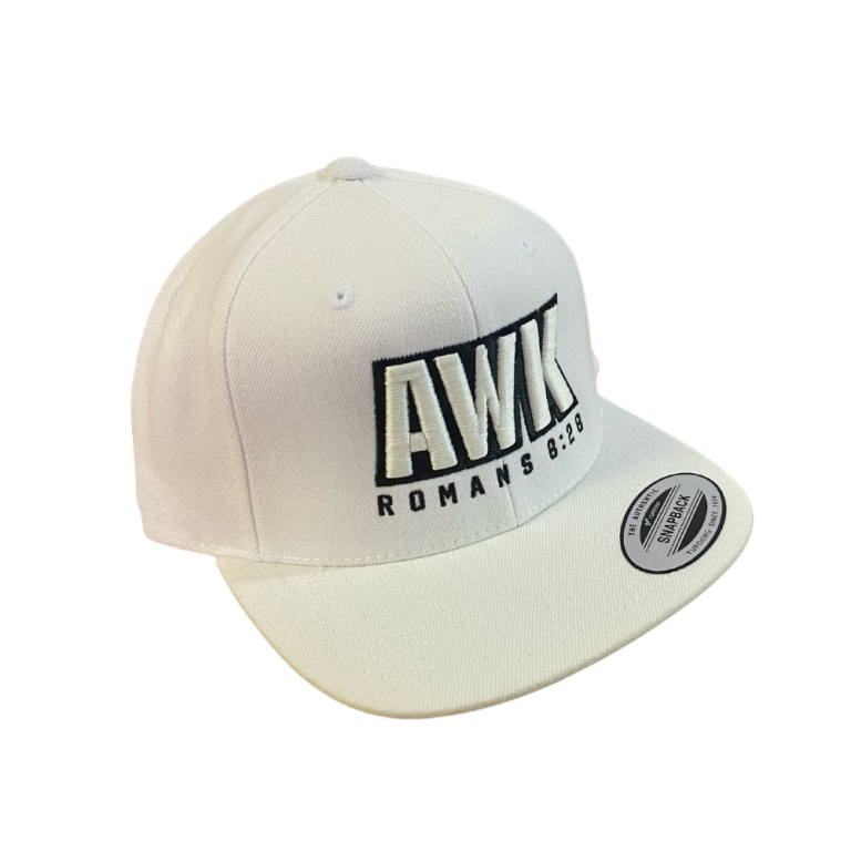 Flat Bill Structured Hat With AWK Putff - AWK Merch