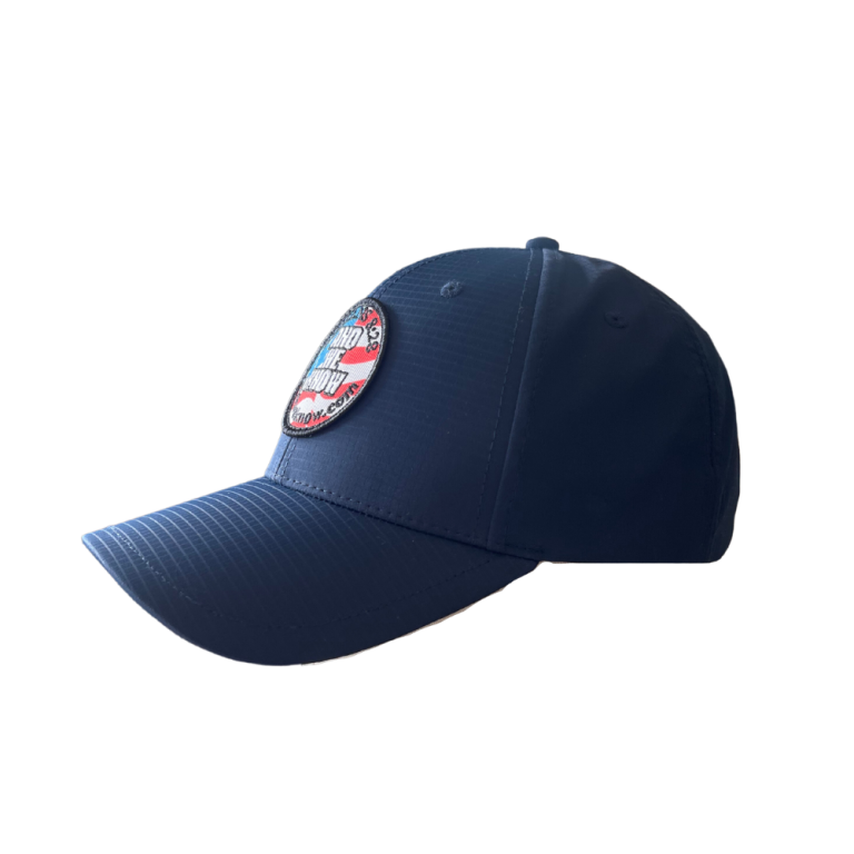Athletic Hat with Round Flag And We Know Patch - AWK Merch