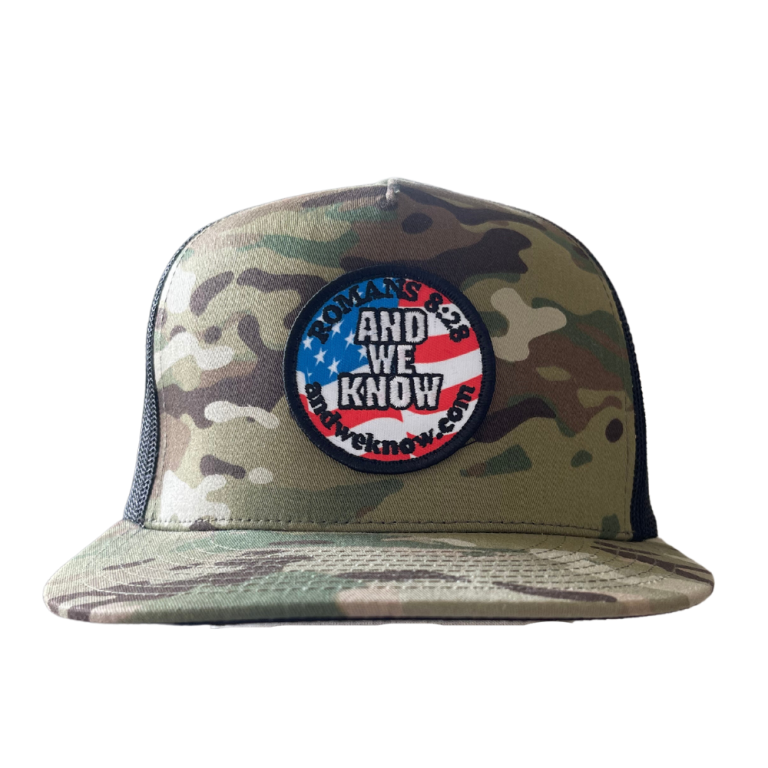 Trucker 5 Panel w/ Round Flag And We Know Patch - AWK Merch