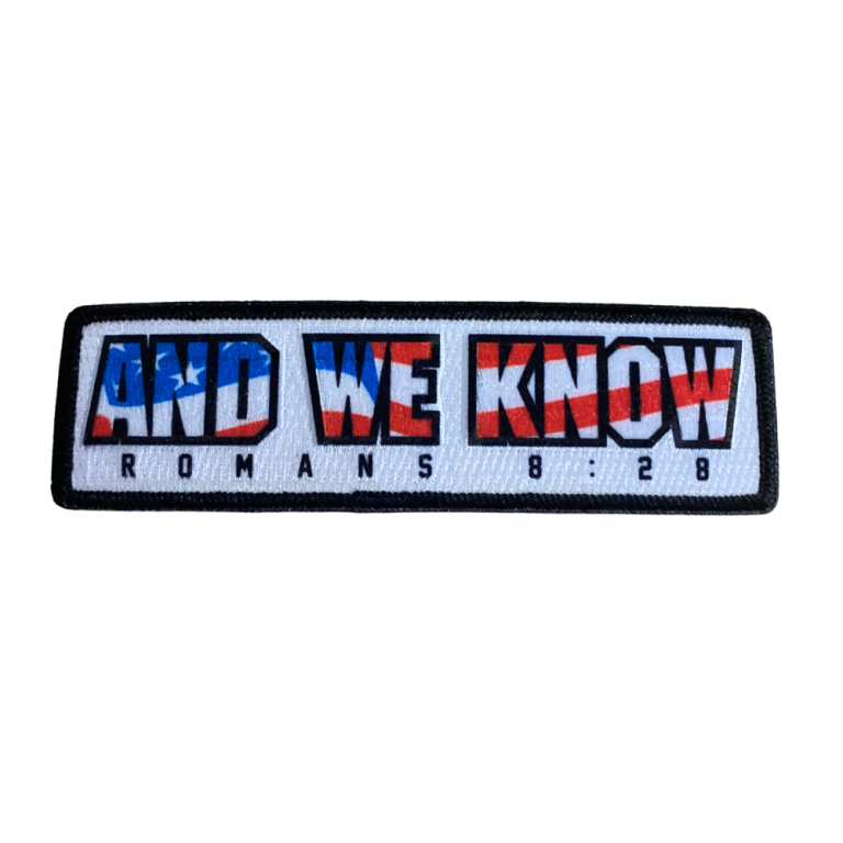 And We Know Long Patch (Available in Multiple Colors) - AWK Merch