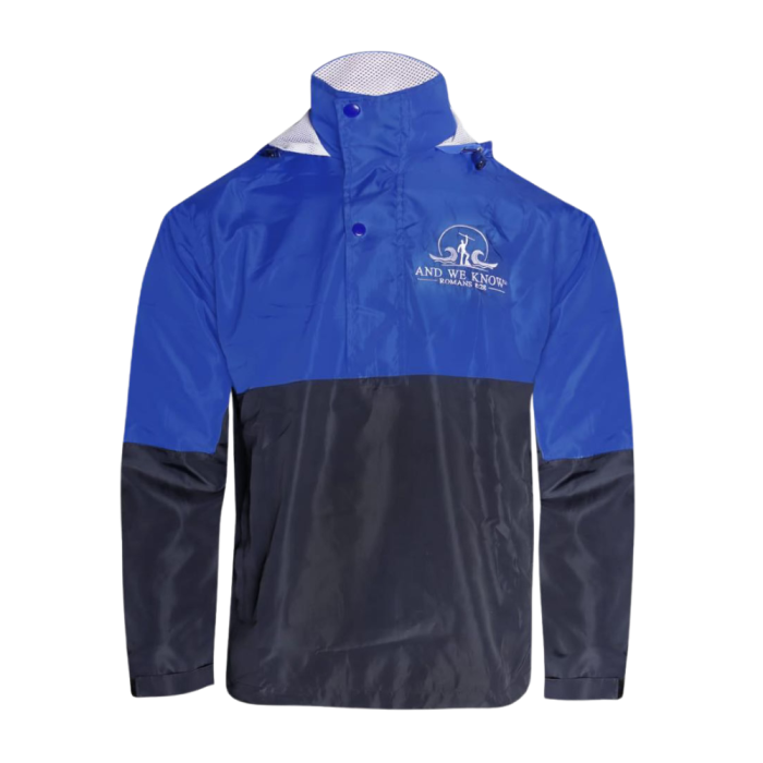 Blue 1/4 Zip Water-Resistant Jacket - AWK Merch